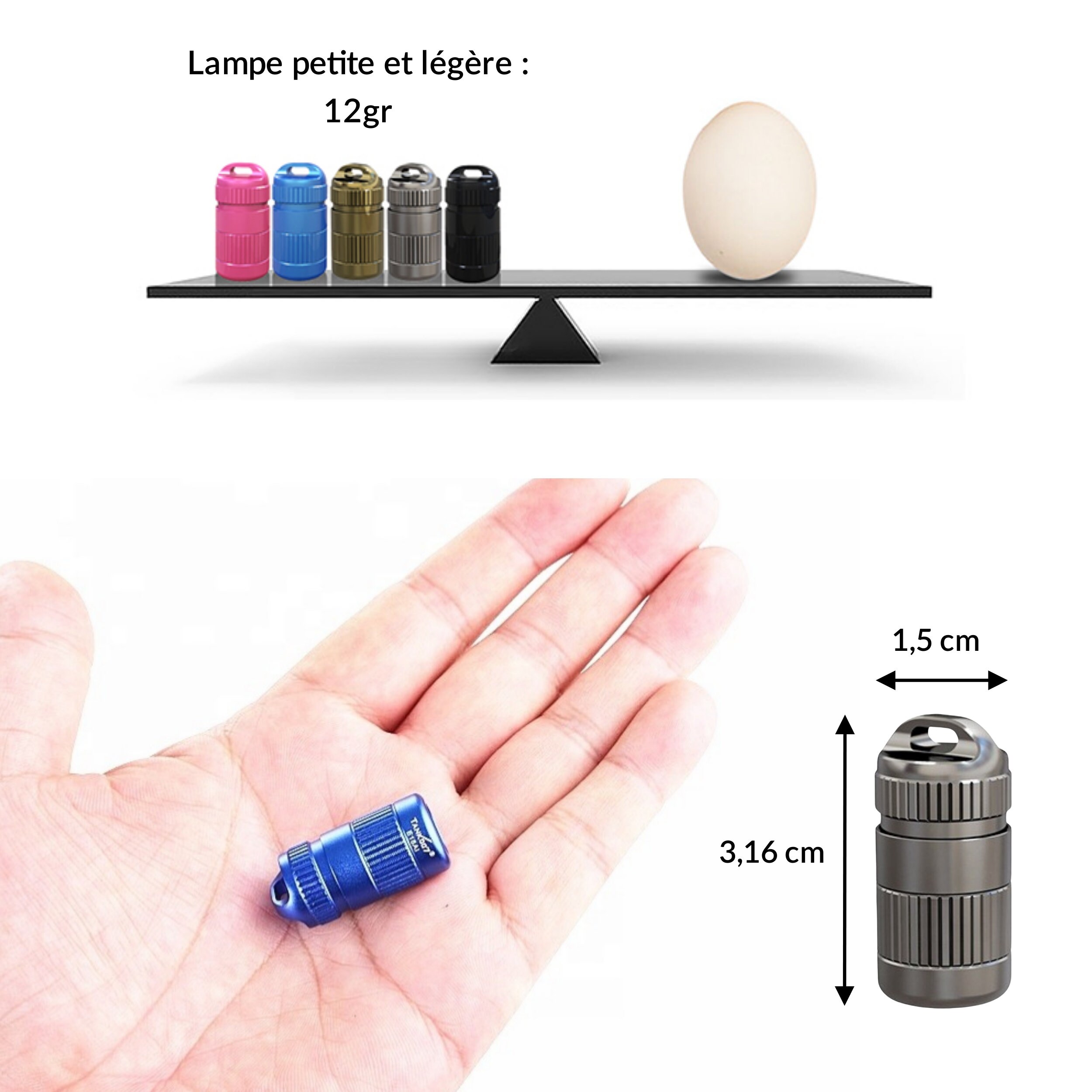 Mini LED Keychain Flashlight Small 3cm 12g Batteries Included Ultra ... Mini LED Keychain Flashlight Small 3cm 12g Batteries Included Ultra ...