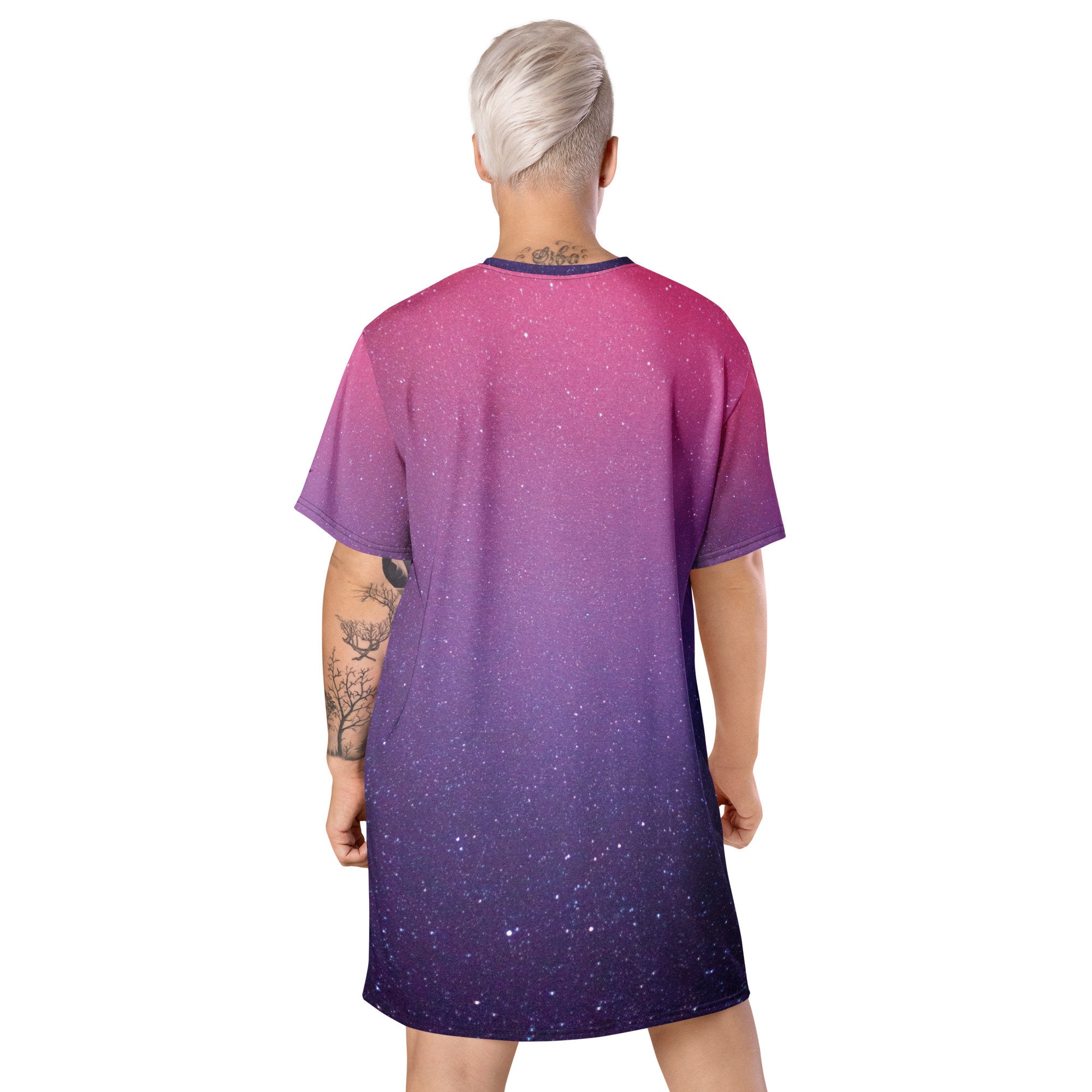 Cosmic Cannabis Dress Celestial Marijuana T Shirt Dress - Etsy