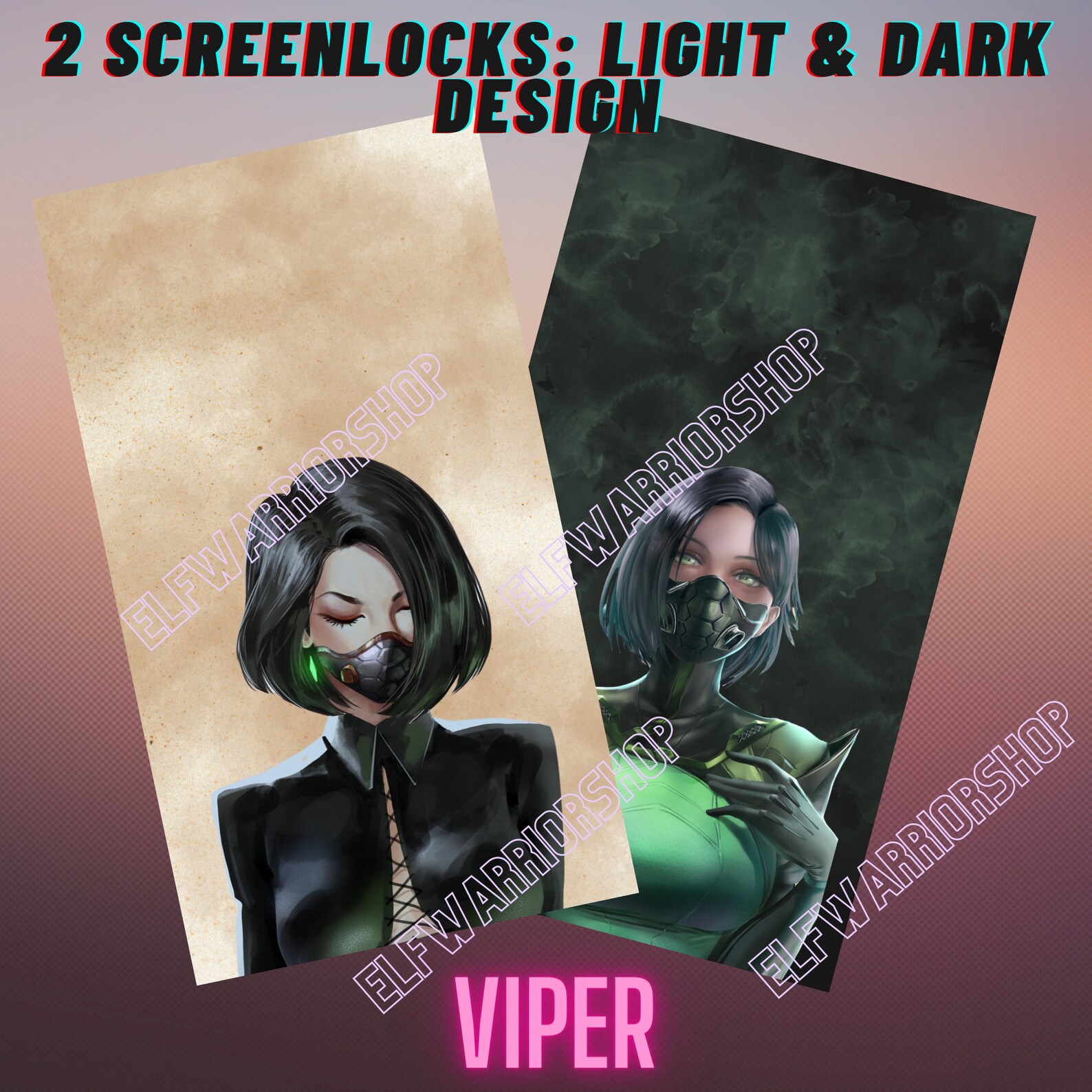 VALORANT VIPER Wallpaper for Phone Lock Screen Instant Download High ...