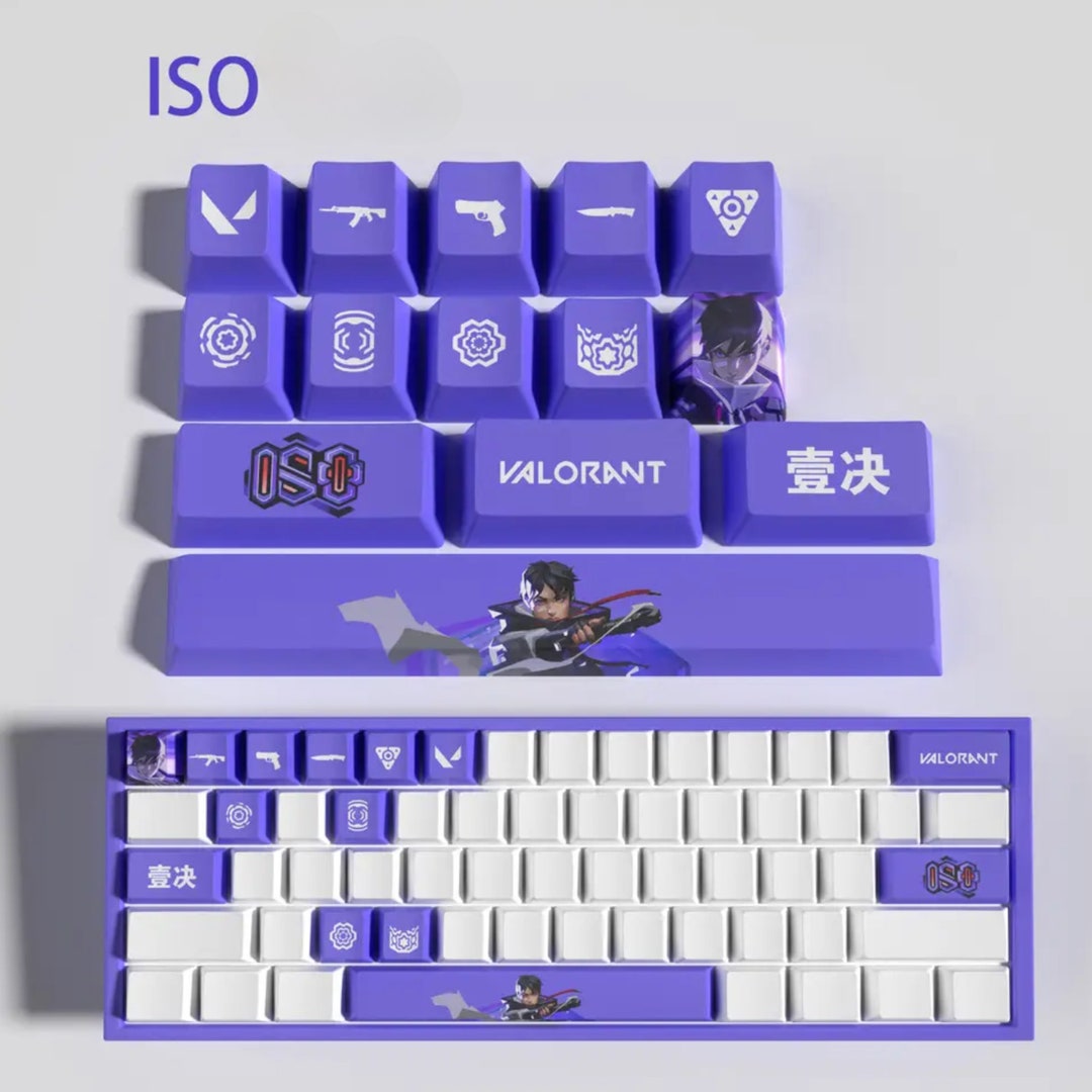 ISO Valorant Keycaps iso Valorant Valorant Keycap Valorant Iso Valorant ...