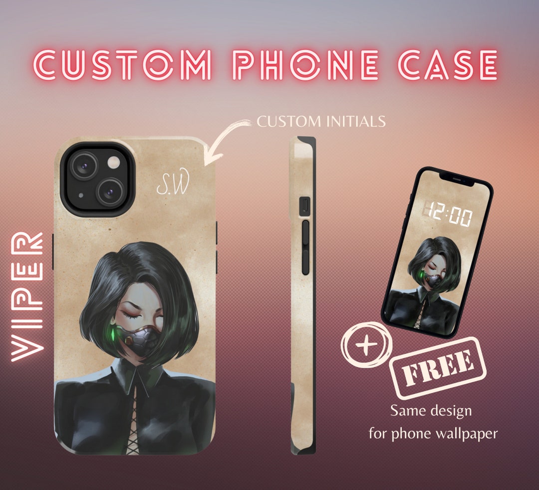 Custom VALORANT VIPER Phone Case With FREE Wallpaper - Personalized ...