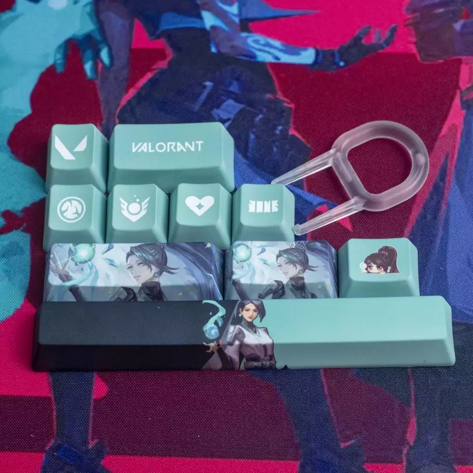 SAGE Valorant Key Caps Valorant Keycap Valorant Keycaps Sage Keycaps ...