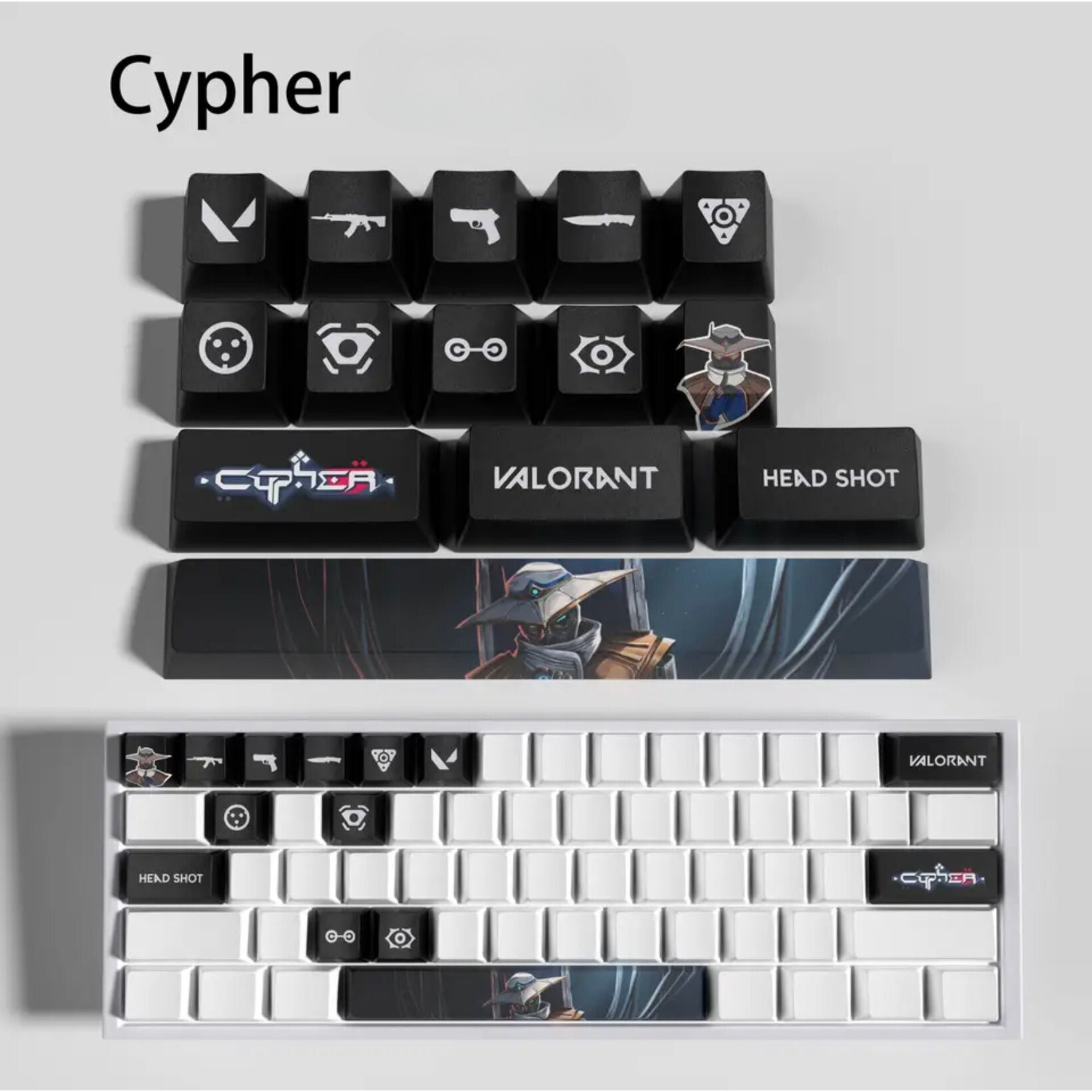 CYPHER Valorant Keycaps CYPHER Valorant Valorant Keycap - Etsy