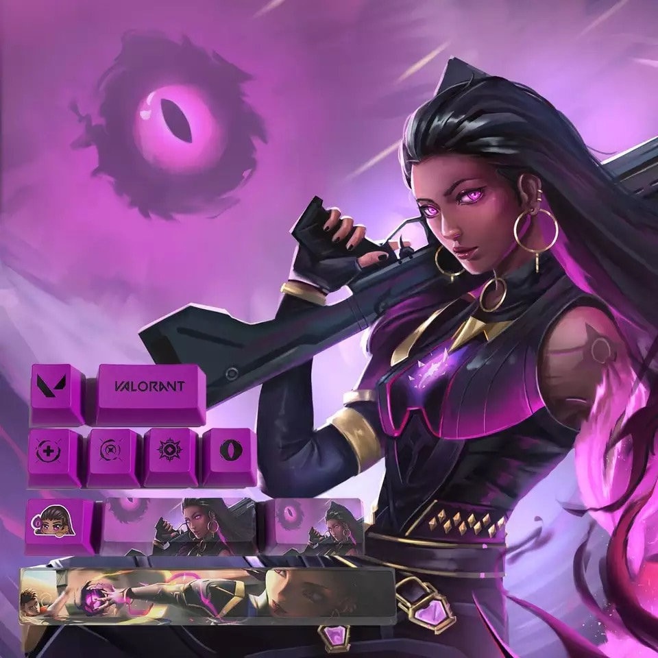 REYNA VALORANT Keycaps Reyna Valorant Valorant Keycaps - Etsy Australia