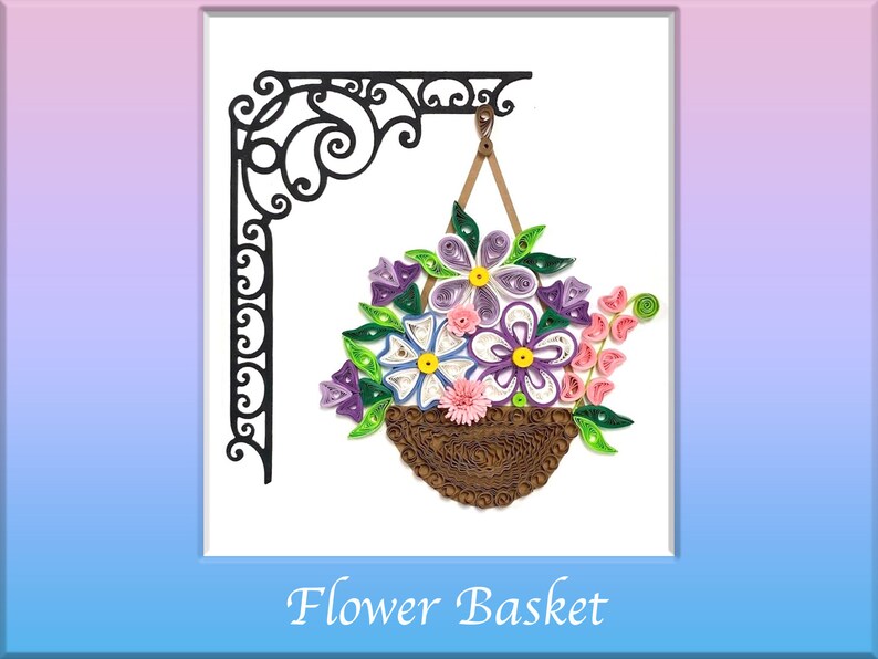 Quilled Flower Basket Intermediate 4hrs - Etsy