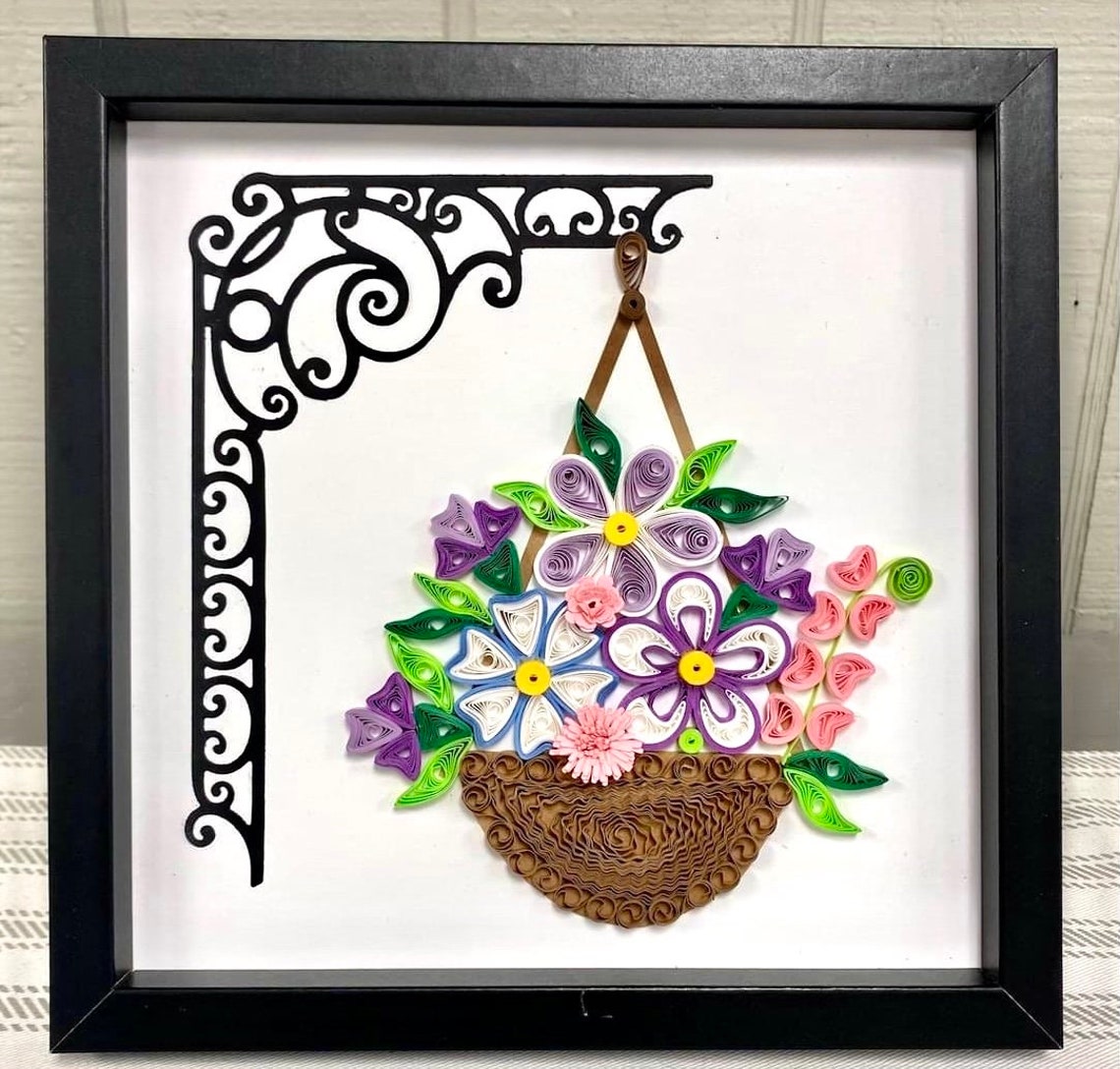 Quilled Flower Basket Intermediate 4hrs - Etsy