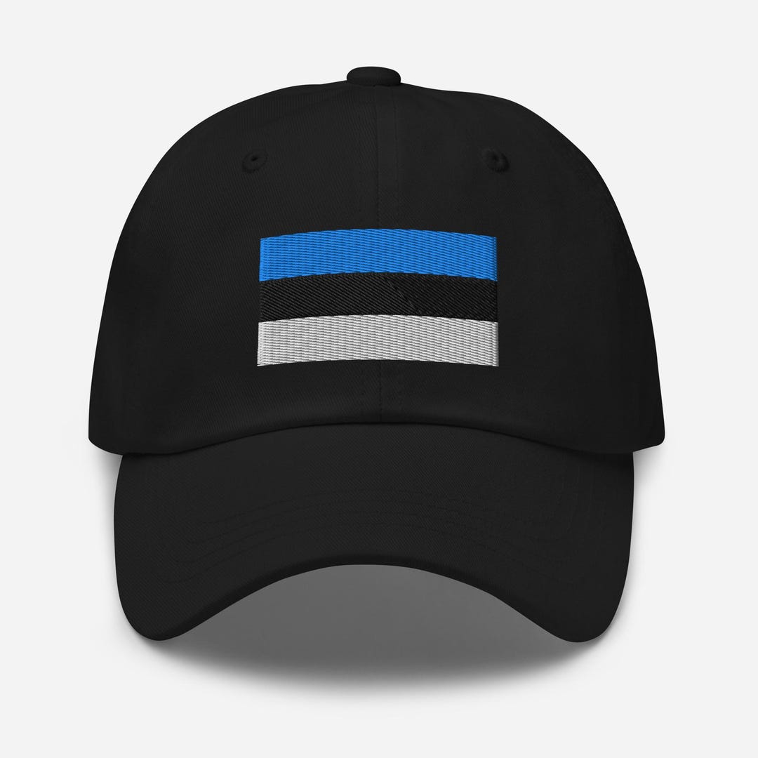 Estonia Flag Cap - Adjustable Embroidered Dad Hat - Etsy
