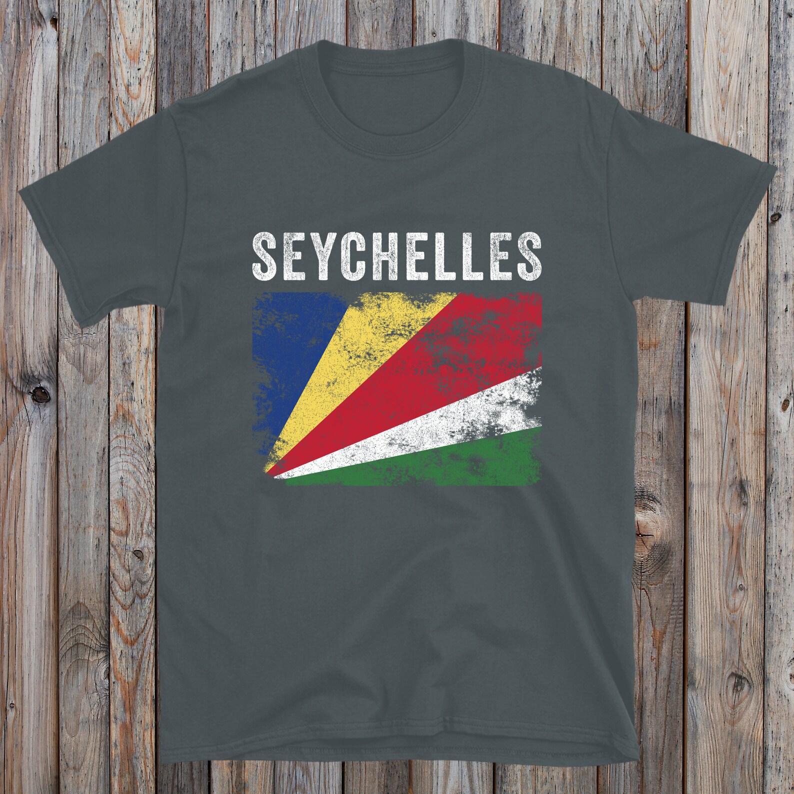 Seychelles Flag Vintage Seychellois Flag T-shirt - Etsy