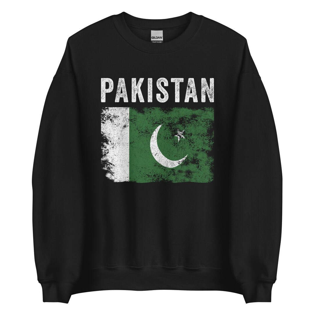 Pakistan Flag Distressed Pakistani Flag Sweatshirt - Etsy
