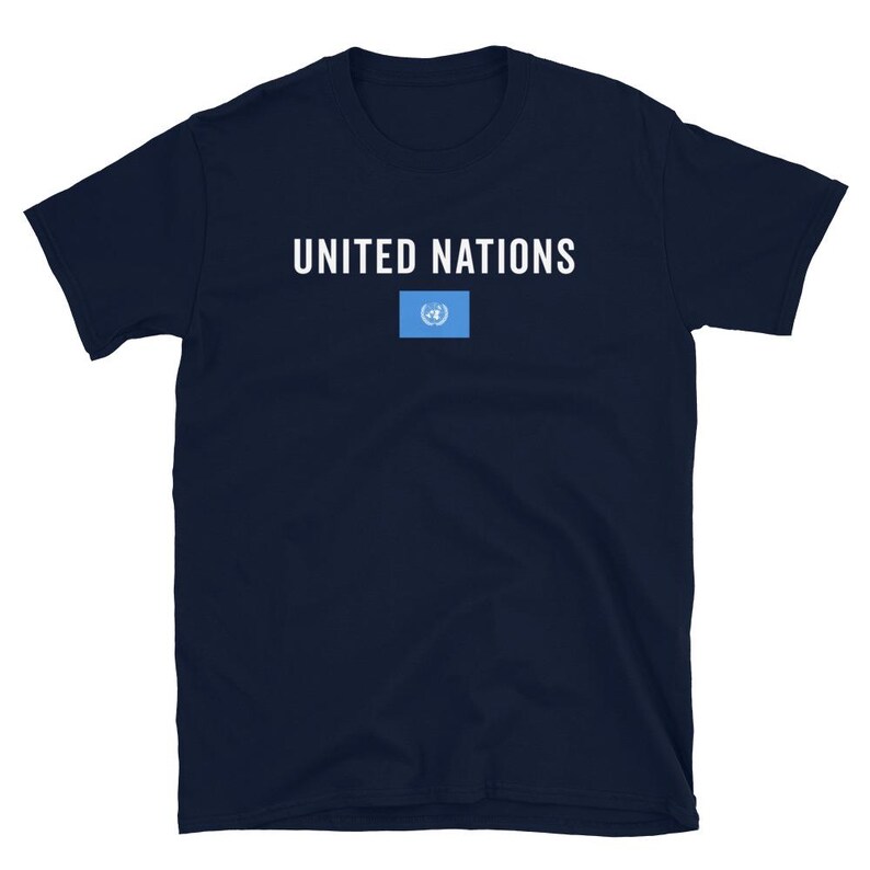 United Nations Flag T-shirt - Etsy
