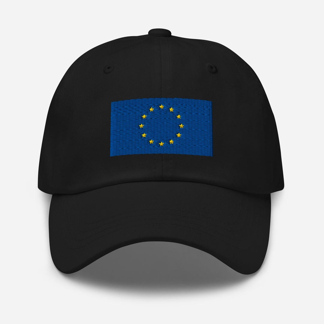 European Union Flag Cap - Adjustable Embroidered Dad Hat - Etsy