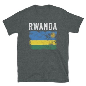Rwanda Flag Distressed - Rwandan Flag T-shirt - Etsy