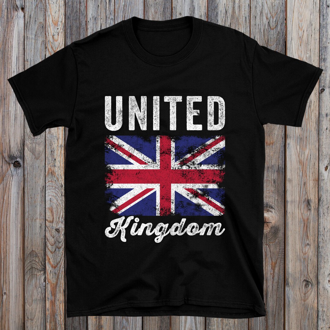 United Kingdom Flag Vintage British Flag T-shirt - Etsy
