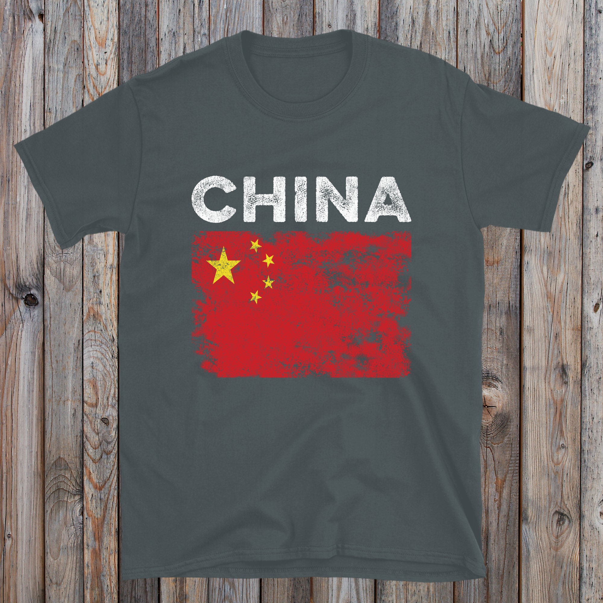 China Flag Distressed Chinese Flag T-shirt - Etsy