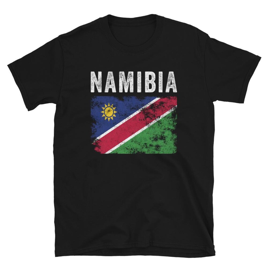 Namibia Flag Distressed - Namibian Flag T-shirt - Etsy