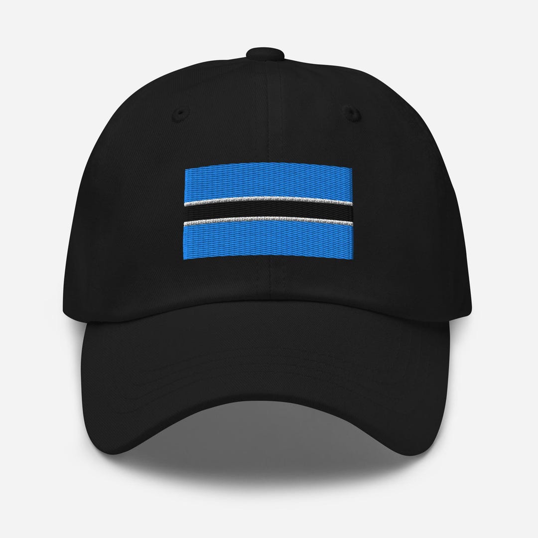 Botswana Flag Cap - Adjustable Embroidered Dad Hat - Etsy