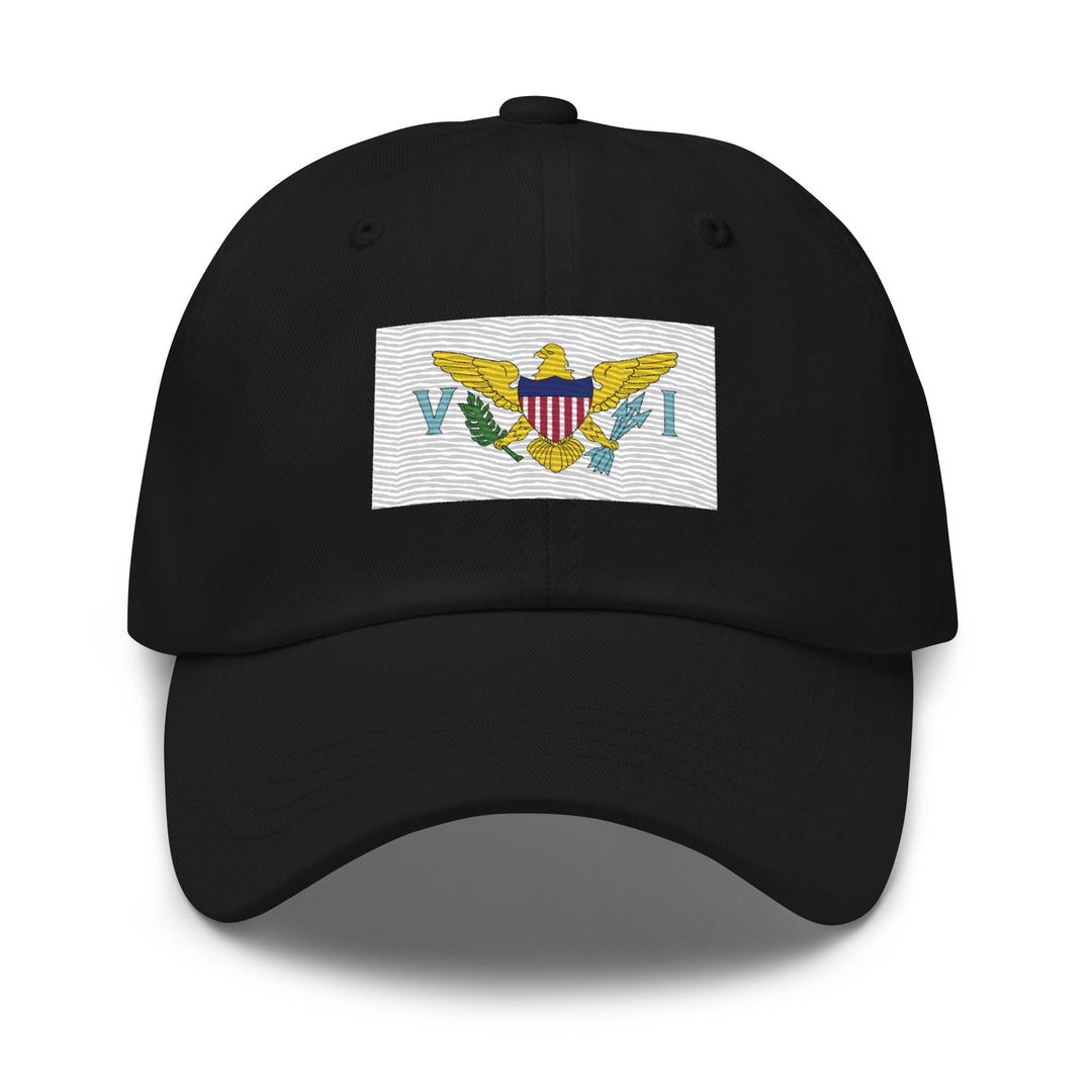 US Virgin Islands Flag Cap - Adjustable Dad Hat - Etsy
