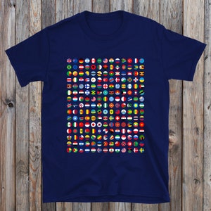 Flags of the Countries of the World International Travel T-shirt - Etsy
