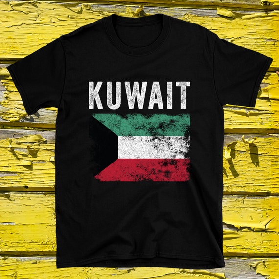 Kuwait Flag Distressed Kuwaiti Flag T-shirt - Etsy
