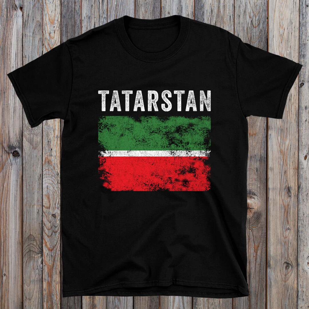 Tatarstan Flag Distressed Tatar Flag T-shirt - Etsy