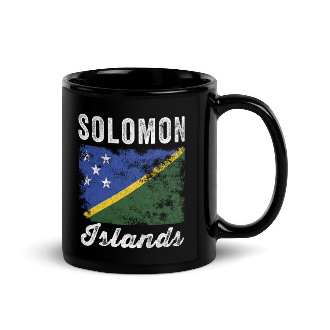 Solomon Islands Flag Distressed Mug - Etsy