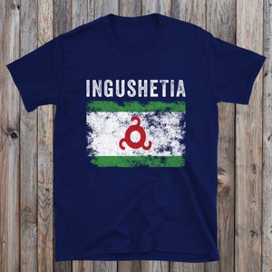 Ingushetia Flag Distressed Ingush Flag T-shirt - Etsy