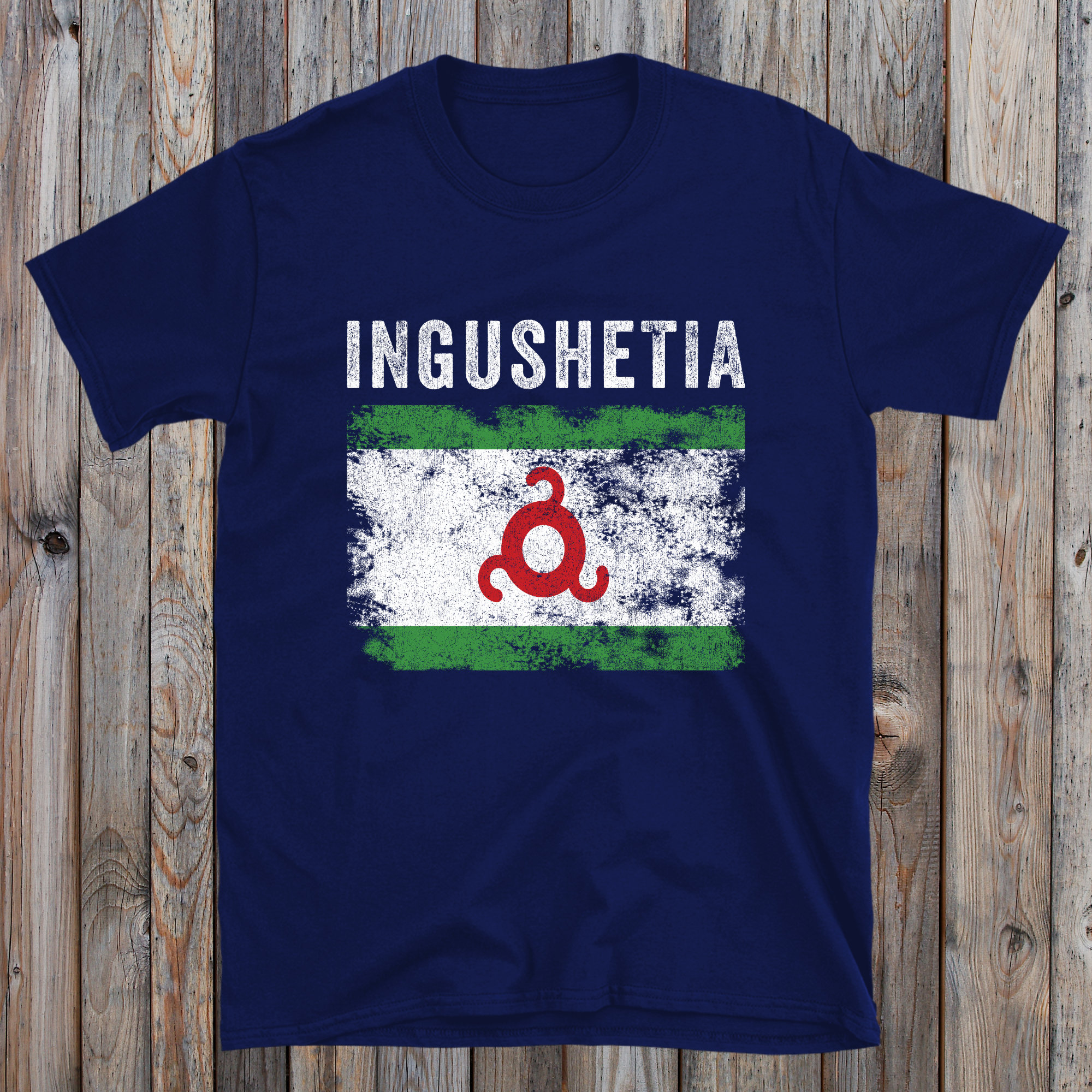 Ingushetia Flag Distressed Ingush Flag T-shirt - Etsy