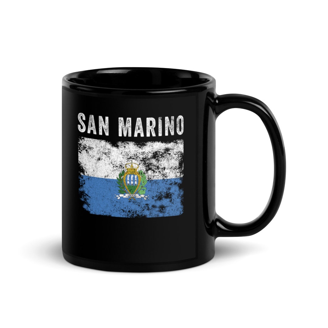 San Marino Flag Vintage Sammarinese Flag Mug - Etsy