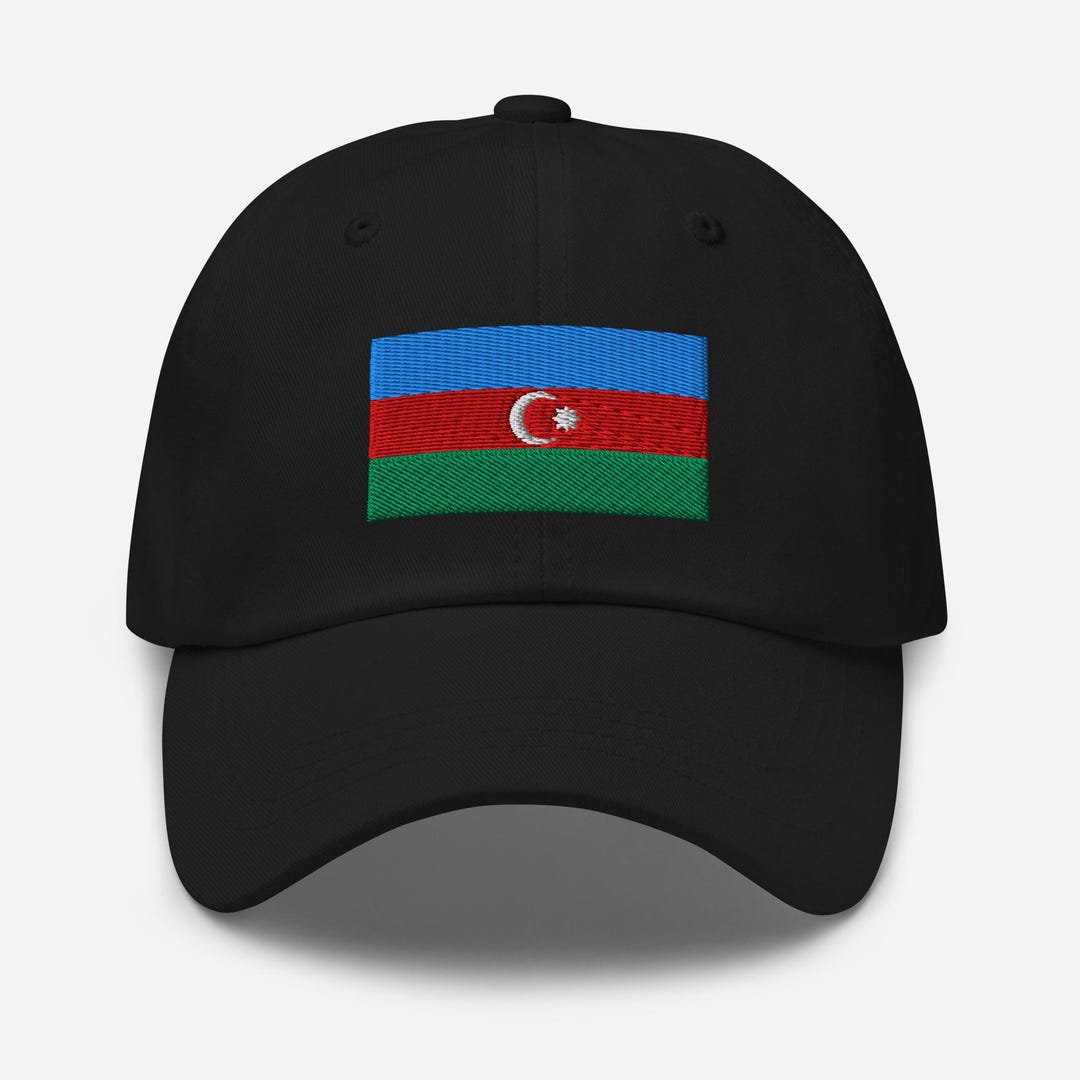 Azerbaijan Flag Cap - Adjustable Embroidered Dad Hat - Etsy