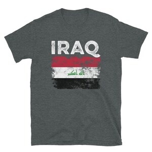 Iraq Flag Distressed - Iraqi Flag T-shirt - Etsy