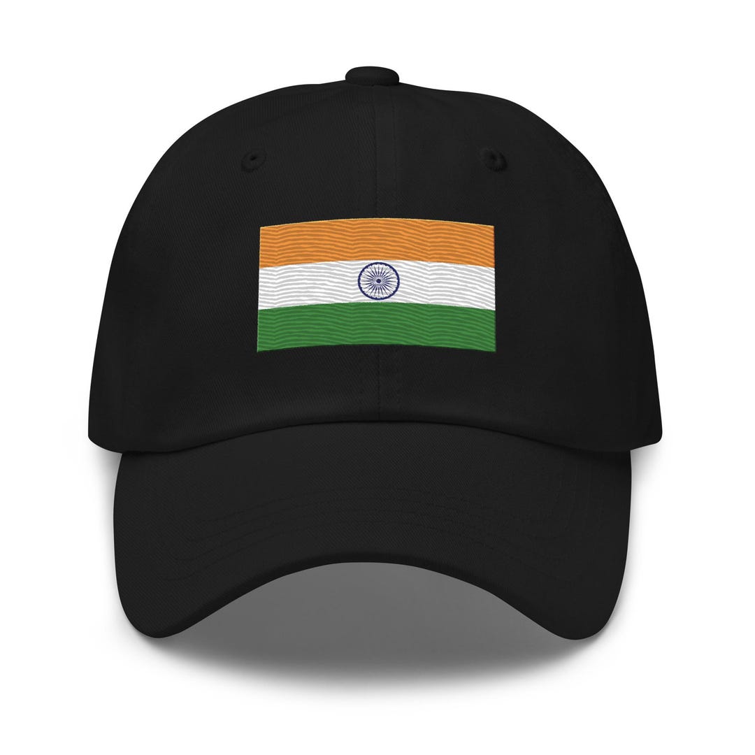 India Flag Cap - Adjustable Embroidered Dad Hat - Etsy