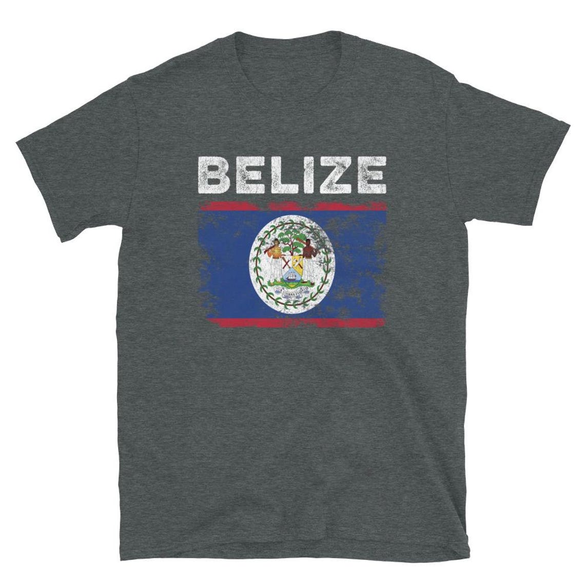 Belize Flag Distressed - Belizean Flag T-shirt - Etsy