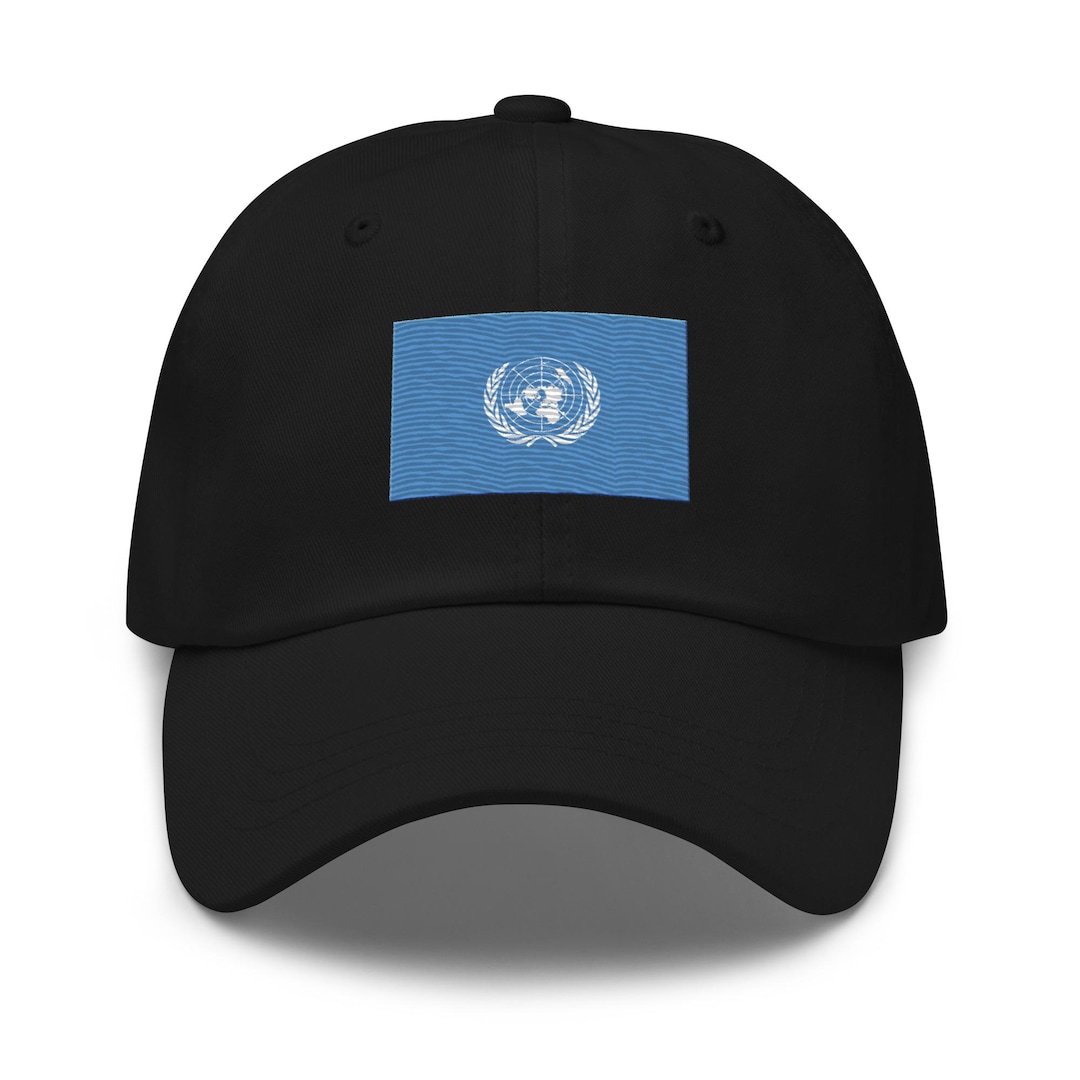 United Nations Flag Cap - Adjustable Embroidered Dad Hat - Etsy
