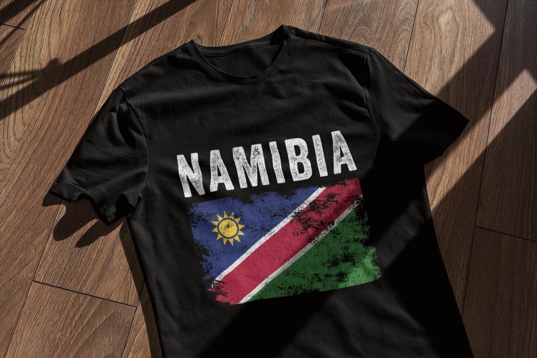 Namibia Flag Distressed - Namibian Flag T-shirt - Etsy