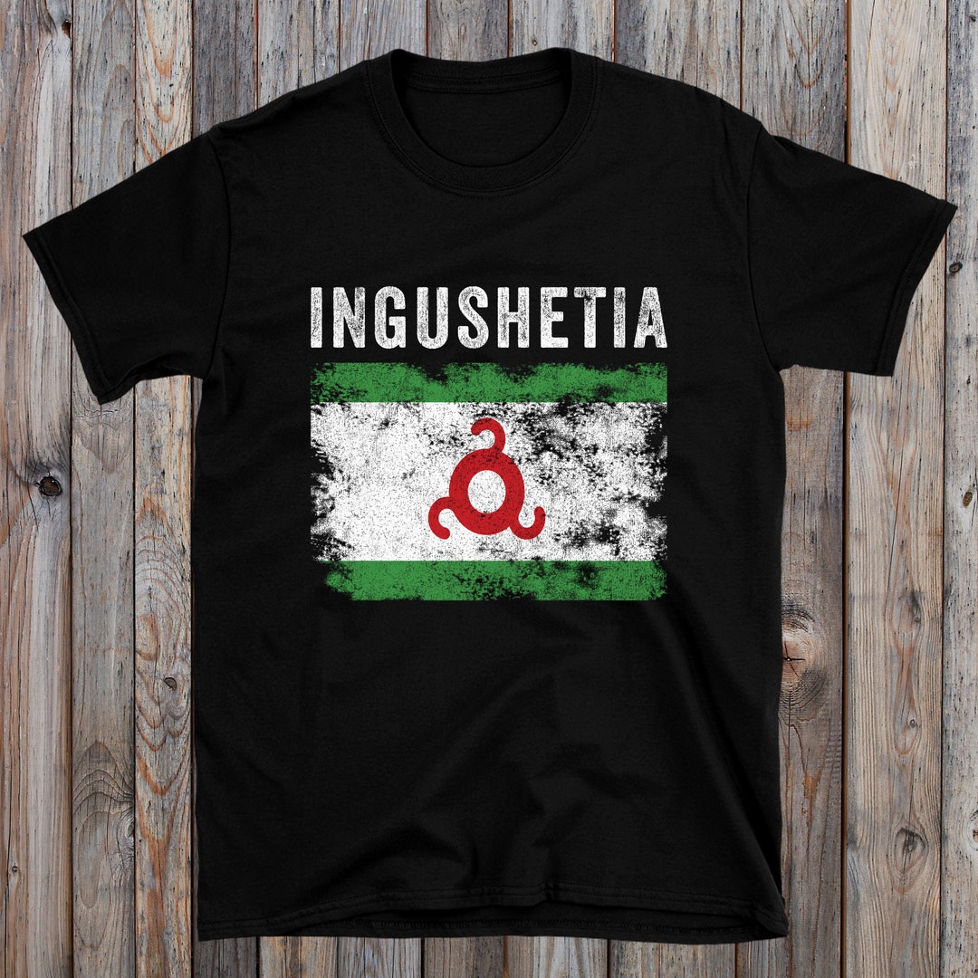 Ingushetia Flag Distressed Ingush Flag T-shirt - Etsy