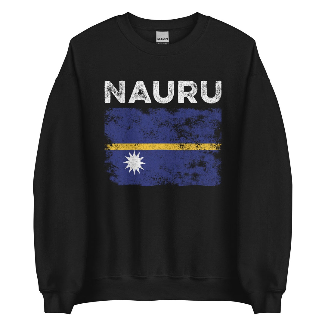 Nauru Flag Distressed Nauruan Flag Sweatshirt - Etsy