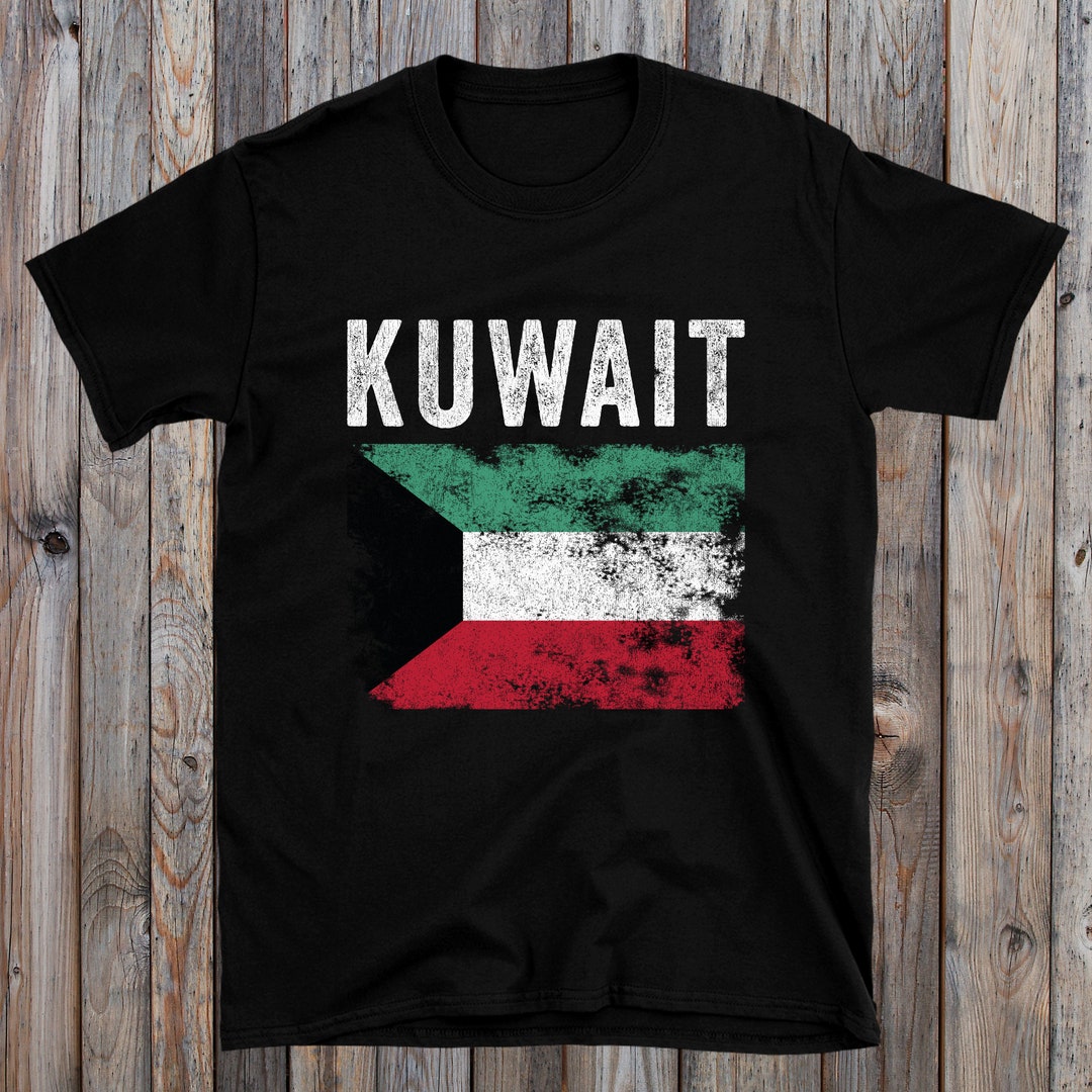 Kuwait Flag Distressed Kuwaiti Flag T-shirt - Etsy
