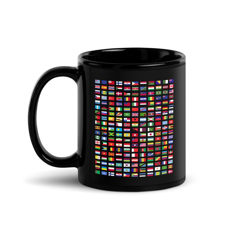 Flags of the Countries of the World International Geography Mug - Etsy