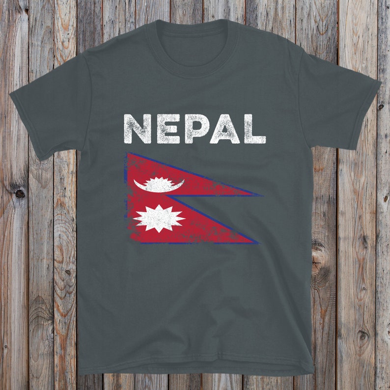 Nepal Flag Distressed Nepali Flag T-shirt - Etsy