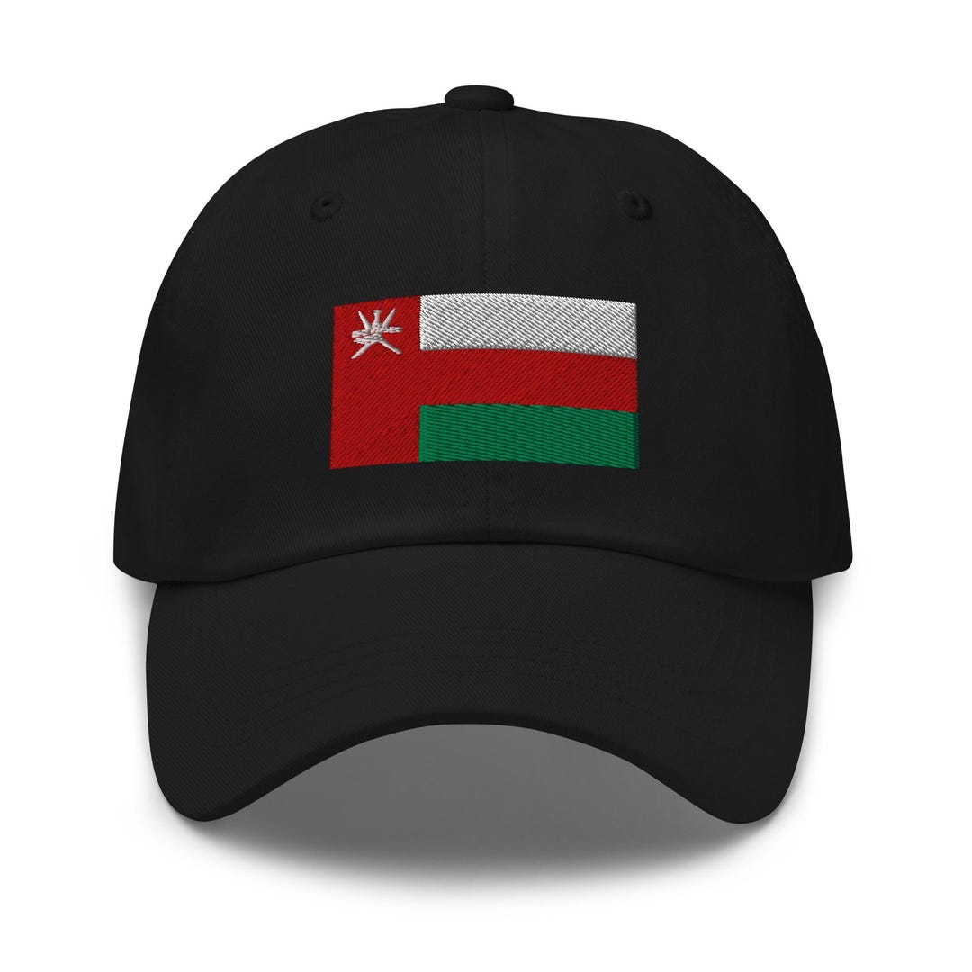 Oman Flag Cap - Adjustable Embroidered Dad Hat - Etsy