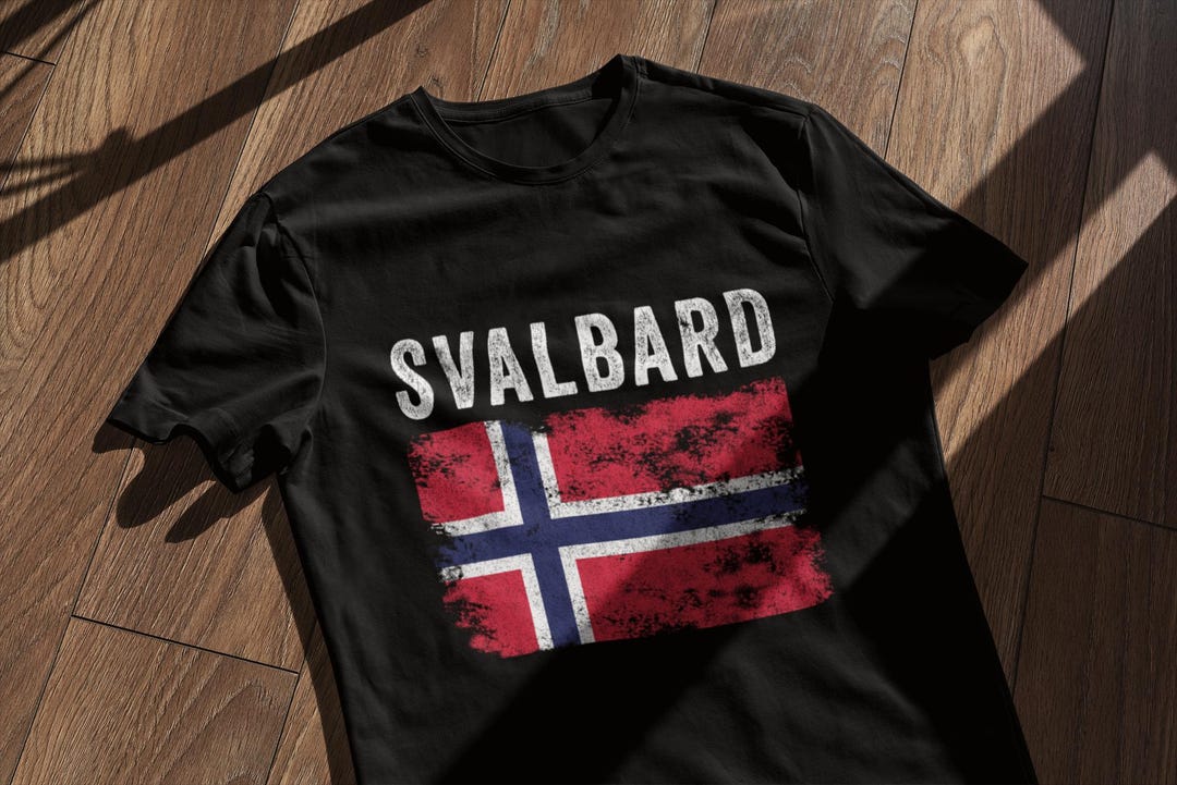 Svalbard Flag T-shirt - Etsy