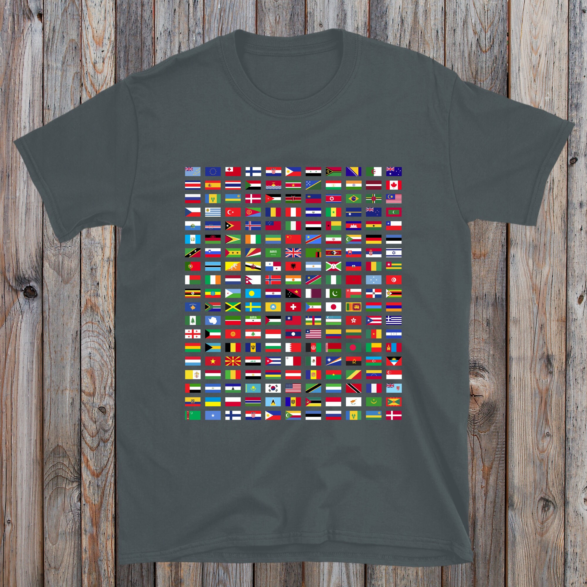 Flags of the Countries of the World International Geography T-shirt - Etsy