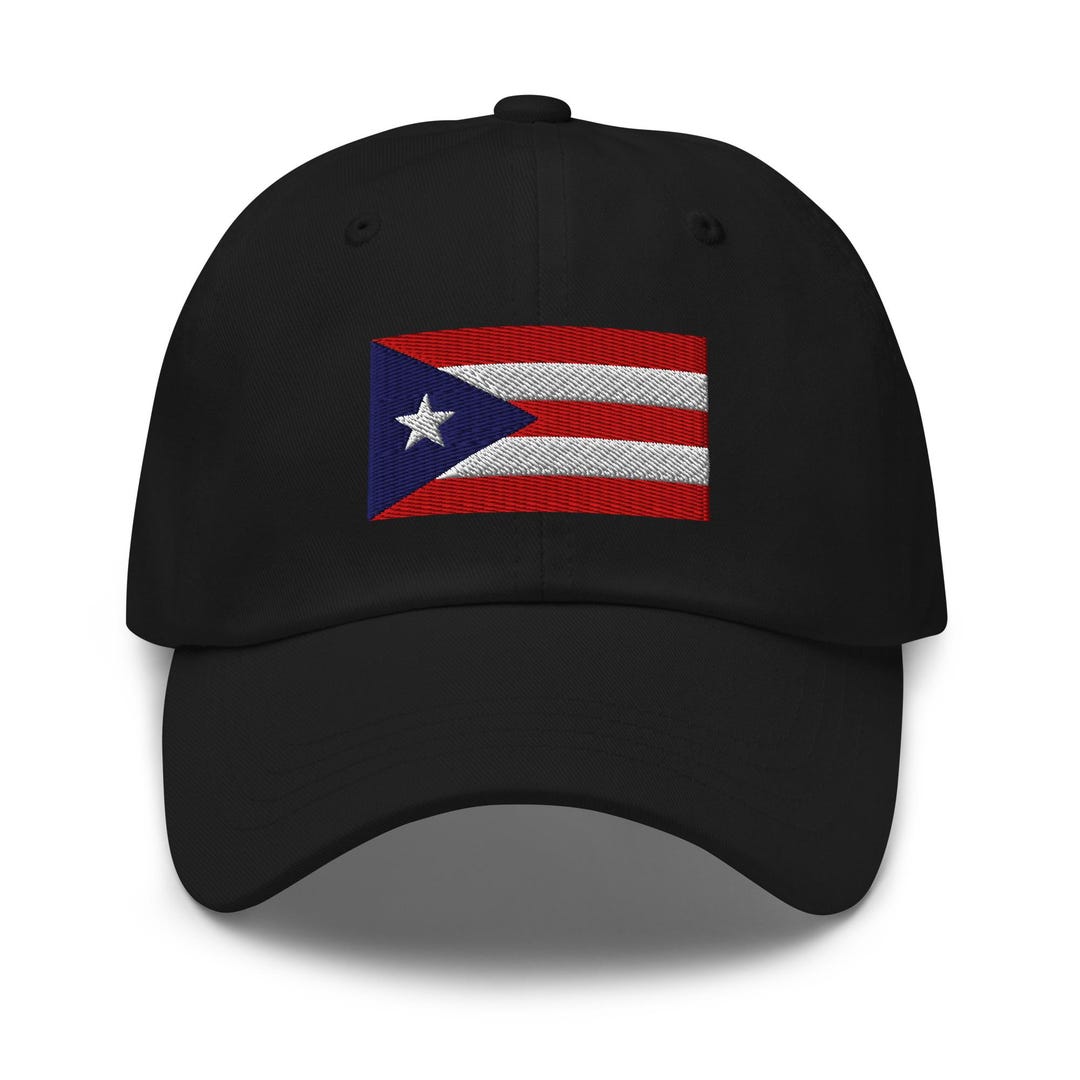 Puerto Rico Flag Cap - Adjustable Embroidered Dad Hat - Etsy