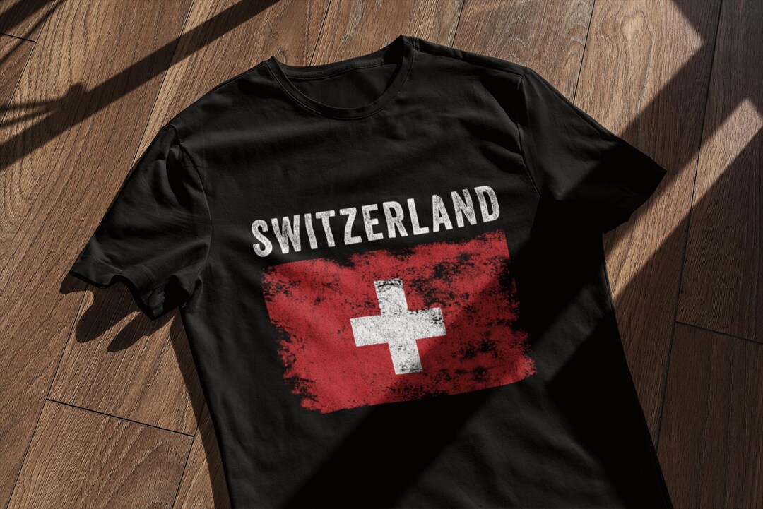 Switzerland Flag Distressed Swiss Flag T-shirt - Etsy