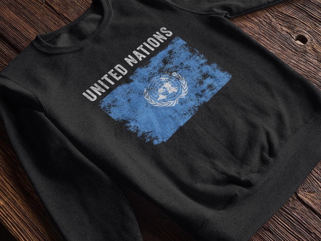 United Nations Flag Sweatshirt - Etsy