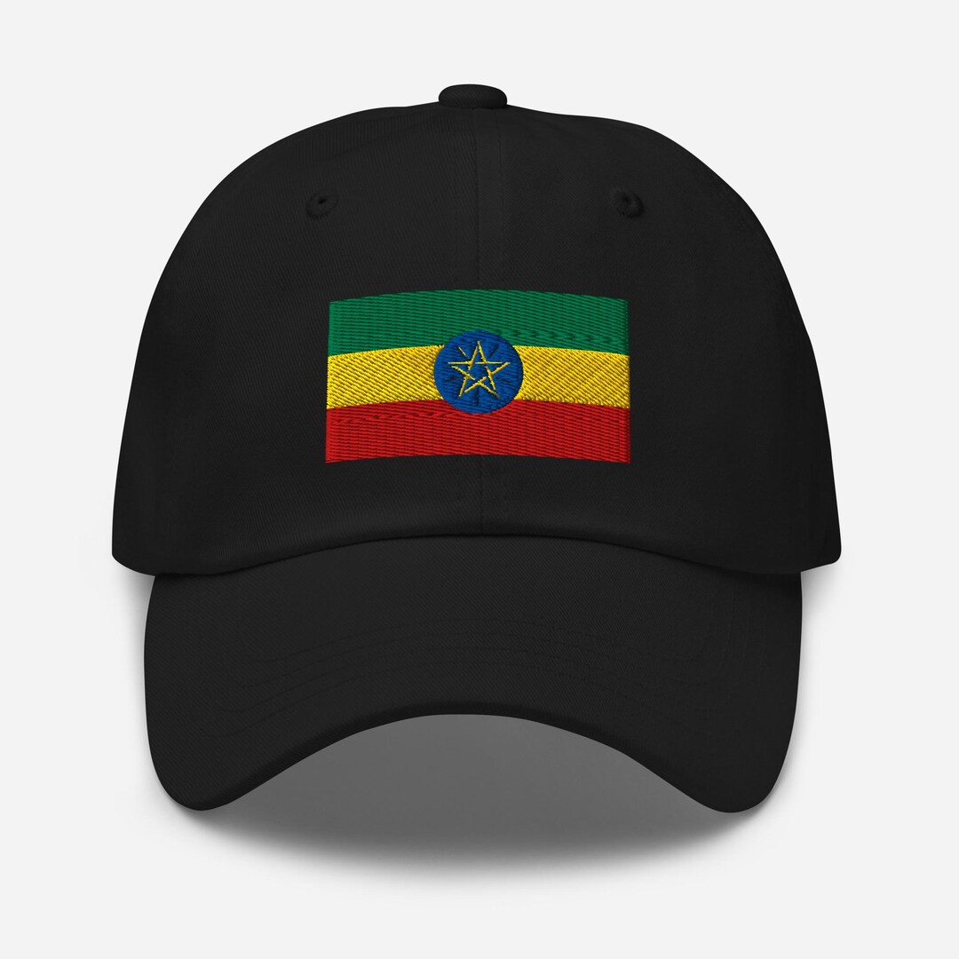 Ethiopia Flag Cap - Adjustable Embroidered Dad Hat - Etsy