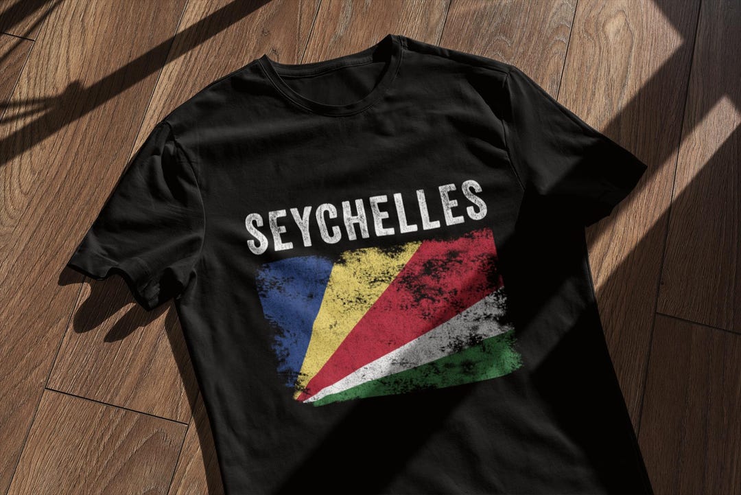 Seychelles Flag Vintage Seychellois Flag T-shirt - Etsy