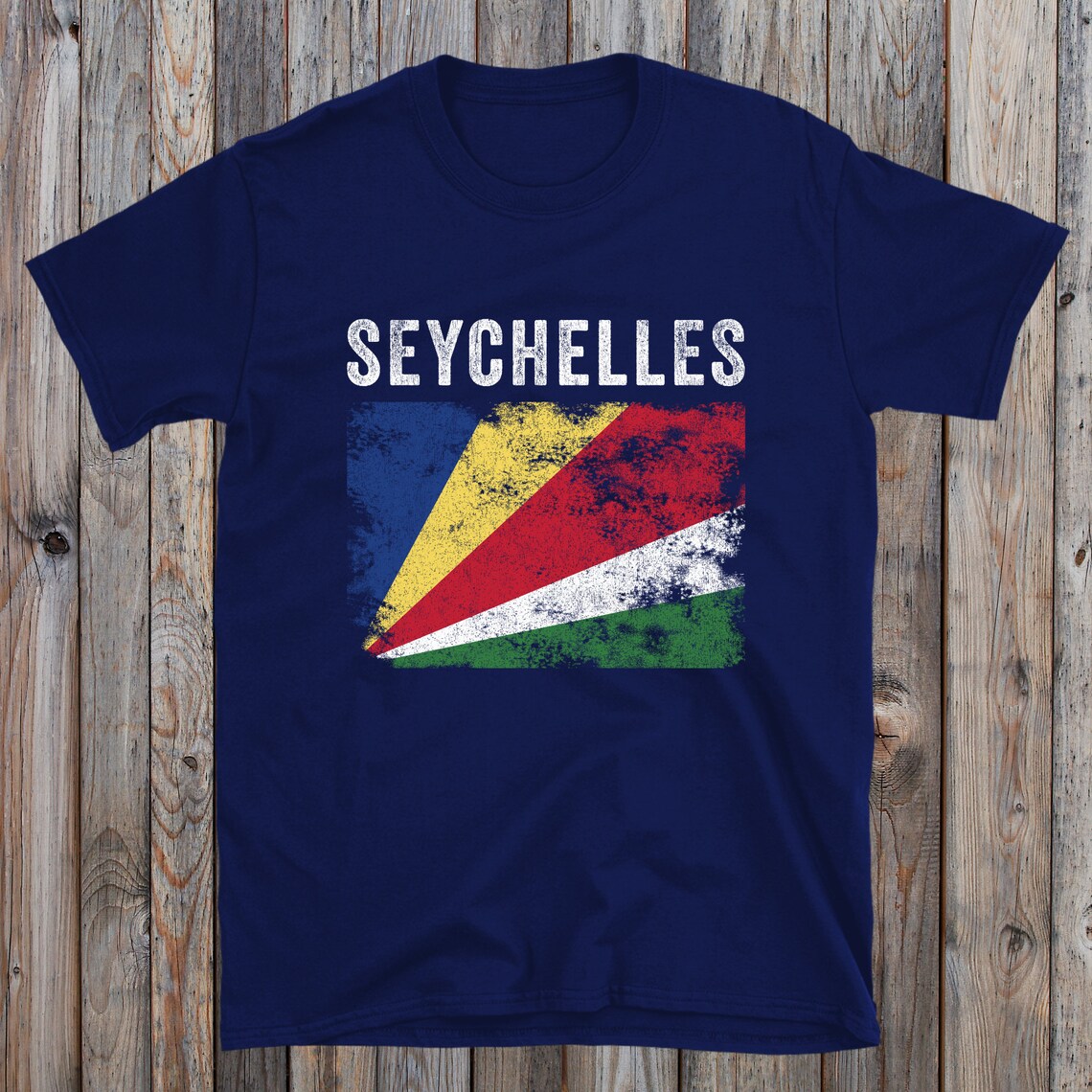 Seychelles Flag Vintage Seychellois Flag T-shirt - Etsy