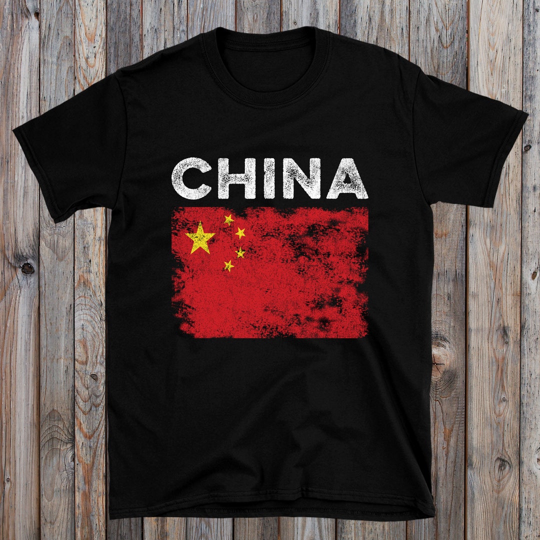 China Flag Distressed Chinese Flag T-shirt - Etsy