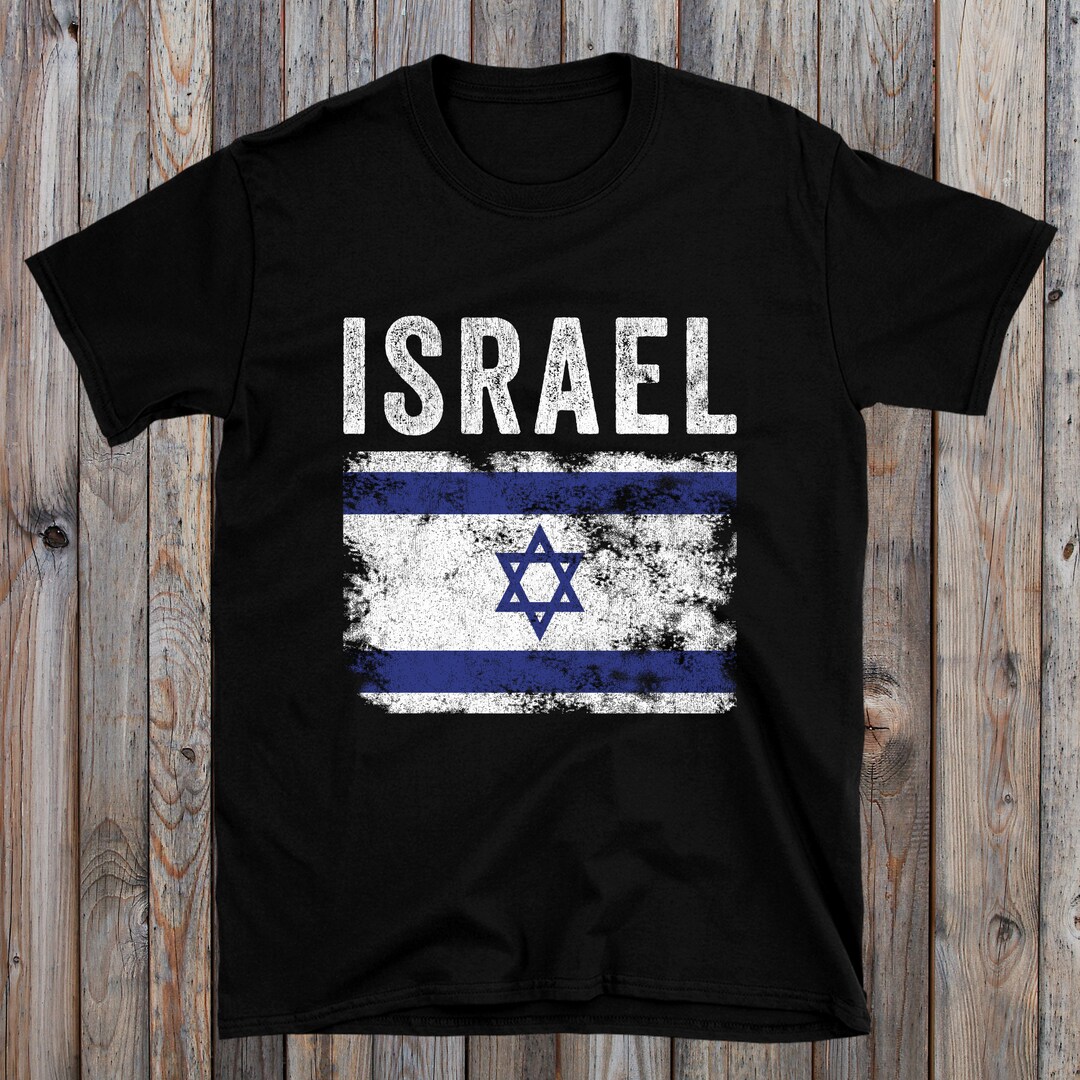 Israel Flag Distressed Israeli Flag T-shirt - Etsy